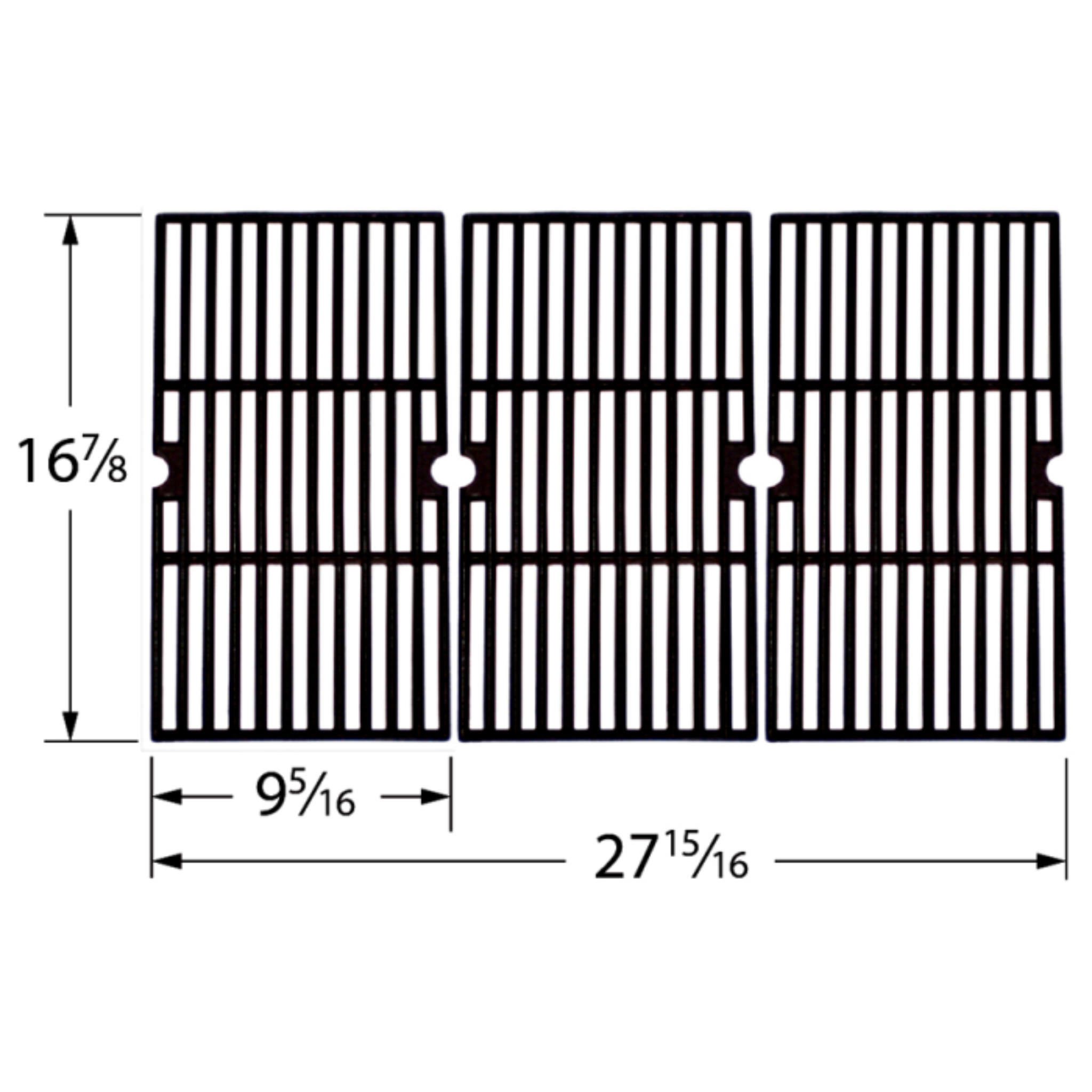 Char-Broil Cooking Grids Matte Cast Iron – bbqbarnarlington